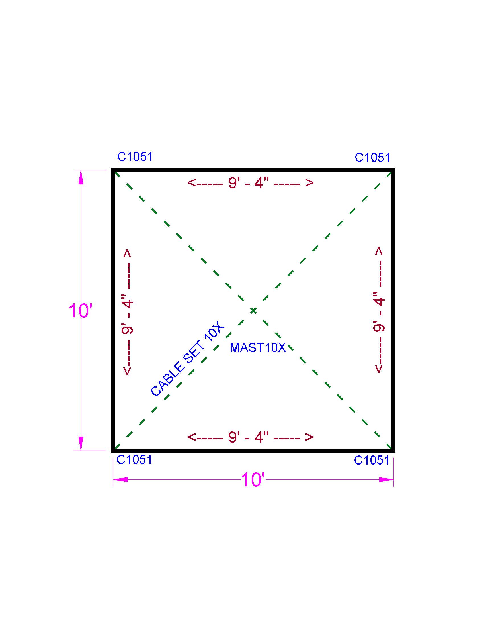 10x10 Quick Peak – Central Tent