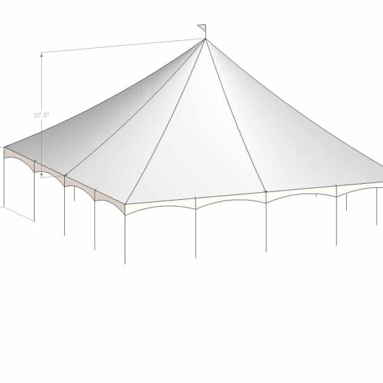 40x40 Complete Frame Tent – Central Tent
