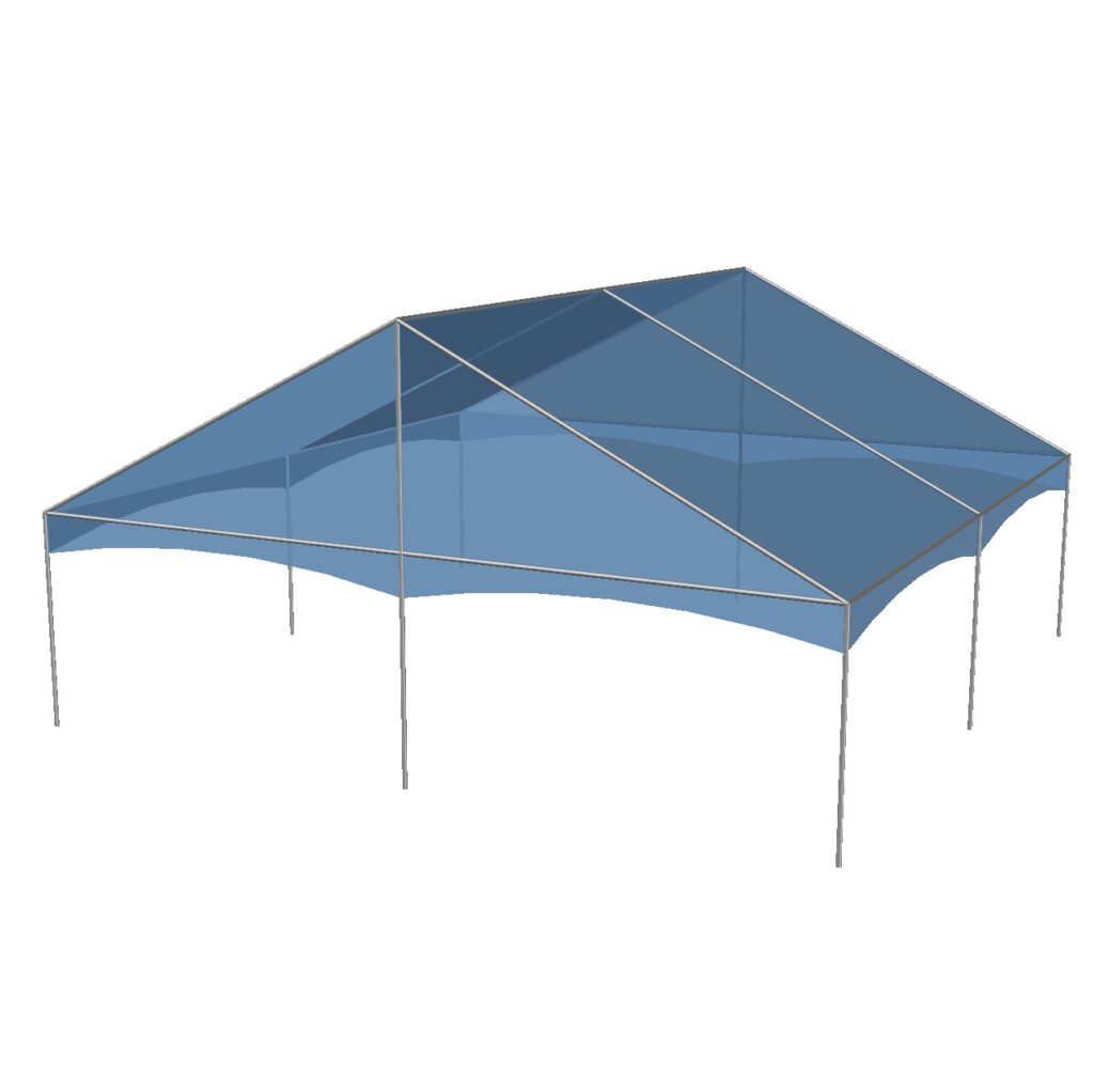30x30 Complete Gable Frame Tent – Central Tent