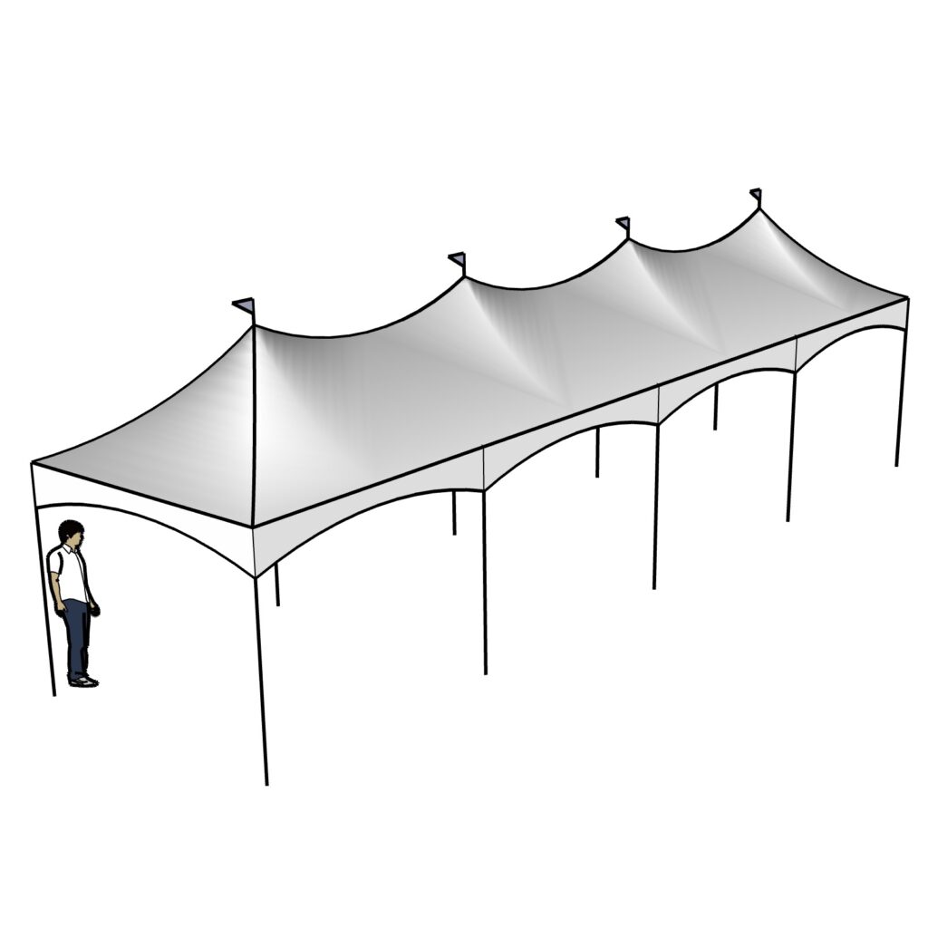 15x40 Quick Peak Tent – Central Tent