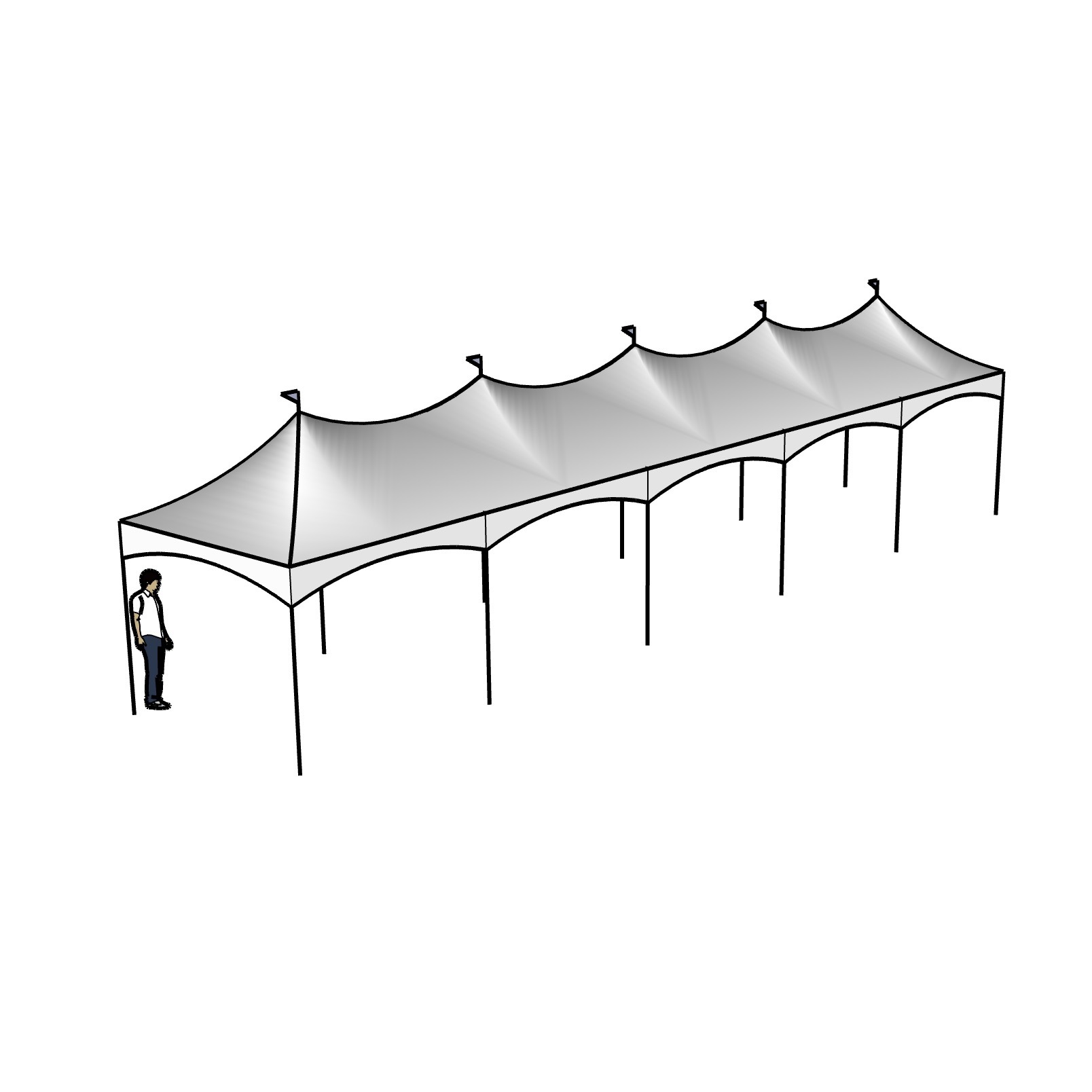 10x50 Quick Peak Central Tent 10x50 Quick Peak Central Tent